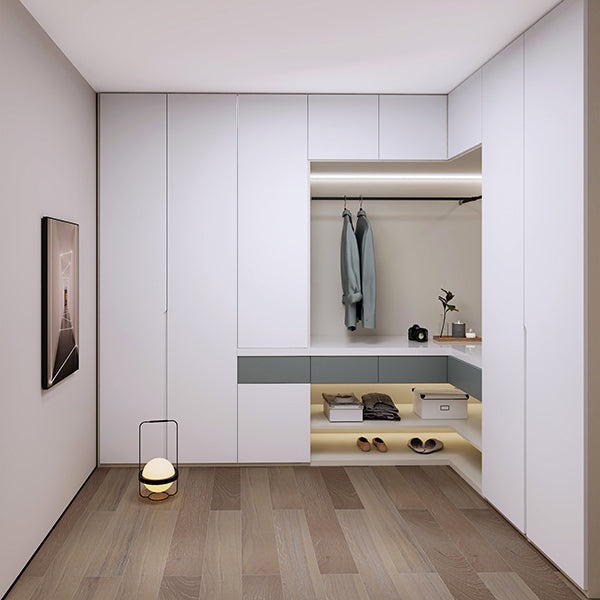 CUWD001 Custom Corner Wardrobe Built-In Cabinet – Custev Fixture